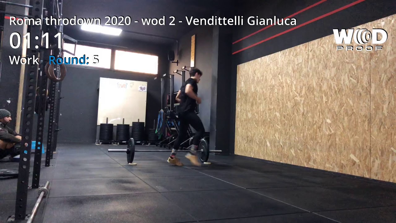 Roma throwdown 2020 wod 2 - Vendittelli Gianluca - YouTube