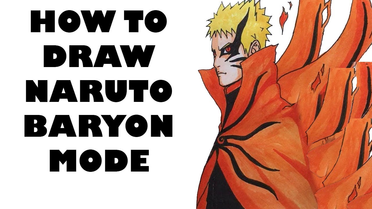 HOW TO DRAW NARUTO BARYON MODE - YouTube