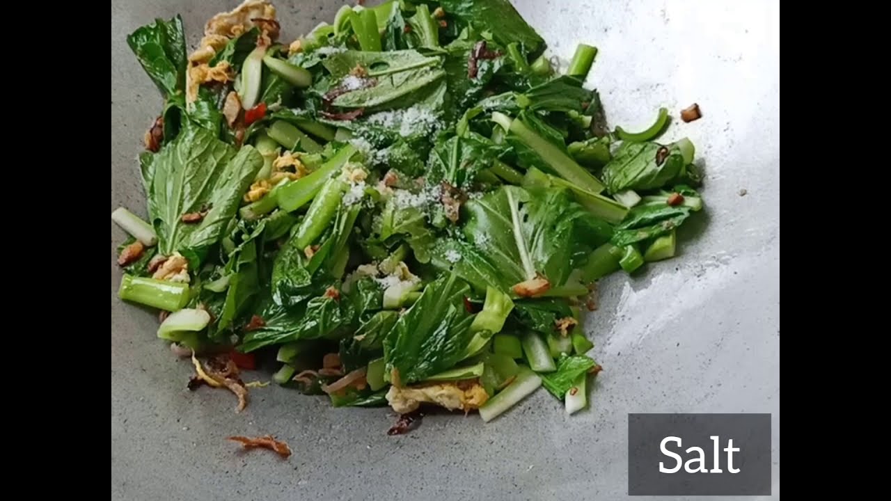Stir fried green mustard - YouTube