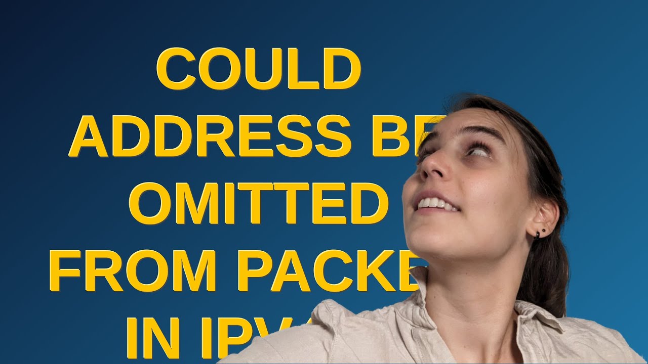 Networkengineering: Could address be omitted from packet in IPv4 if ...