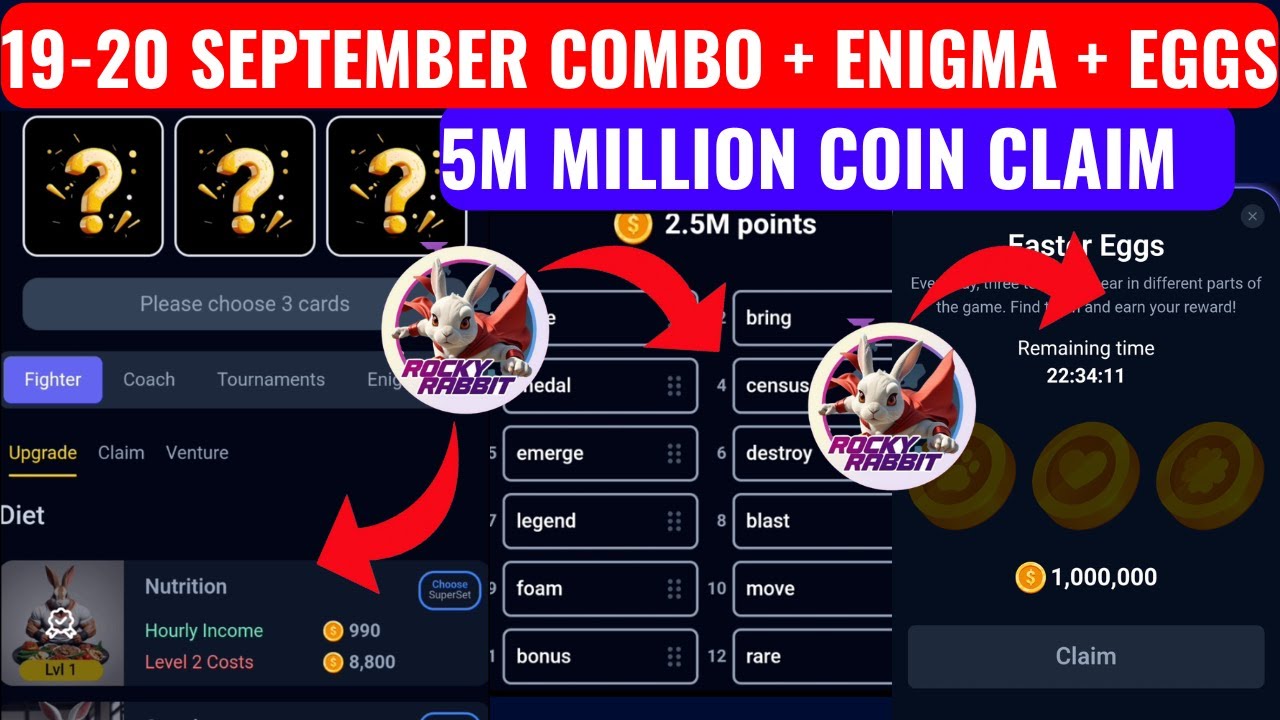 19 september rocky rabbit combo today | rocky rabbit enigma today ...