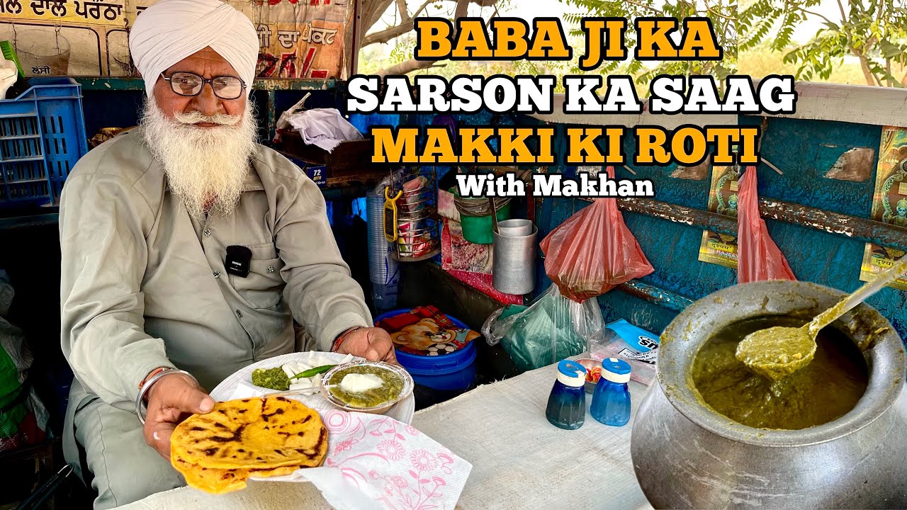 75 SARSON KA SAAG | Makki Ki Roti with Makhan | Baba Ji Ka DHABA ...