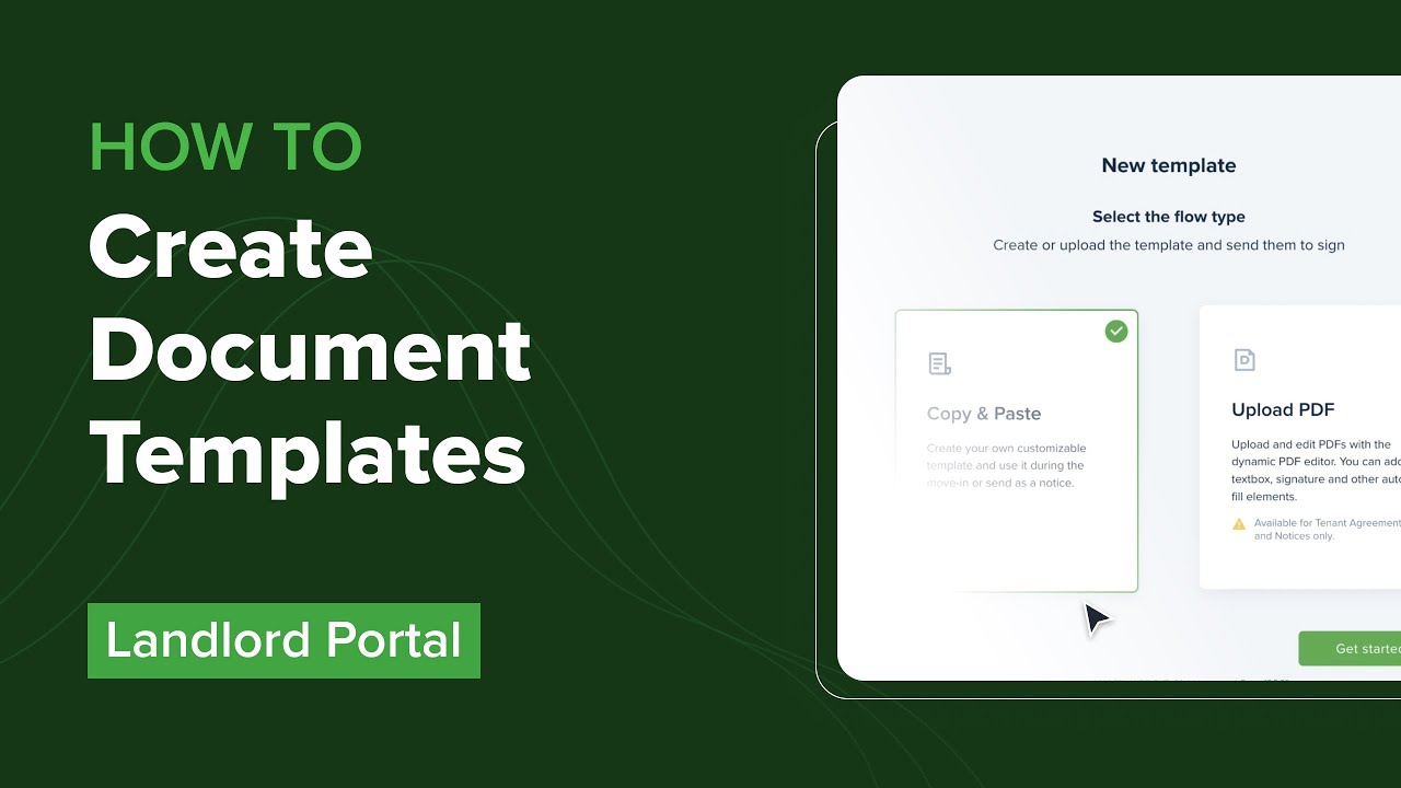 How to create document templates (Landlord) | Rent Collection App - YouTube