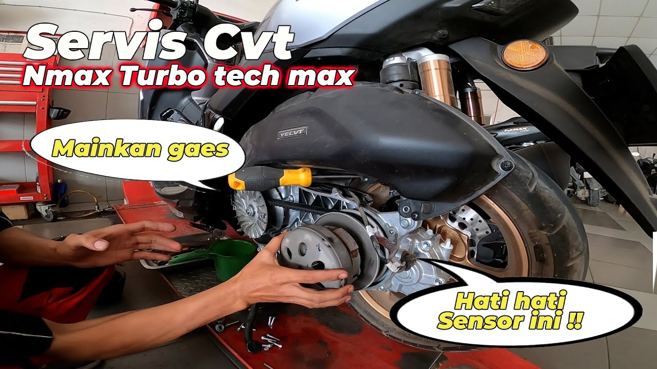 Servis Cvt Yamaha Nmax Turbo Tech Max - YouTube