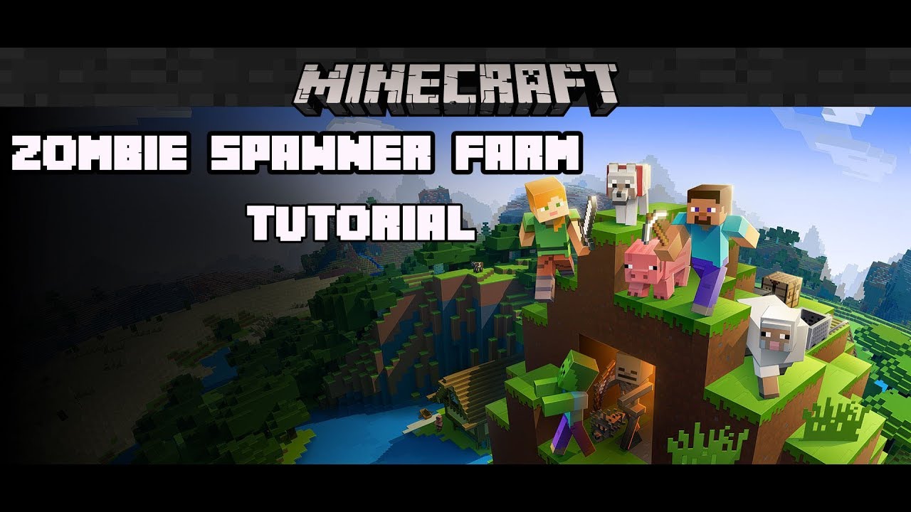 SUPER EFFECTIVE Tutorial Minecraft Zombie Spawner Farm - YouTube