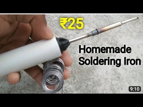 25 homemade soldering iron - YouTube