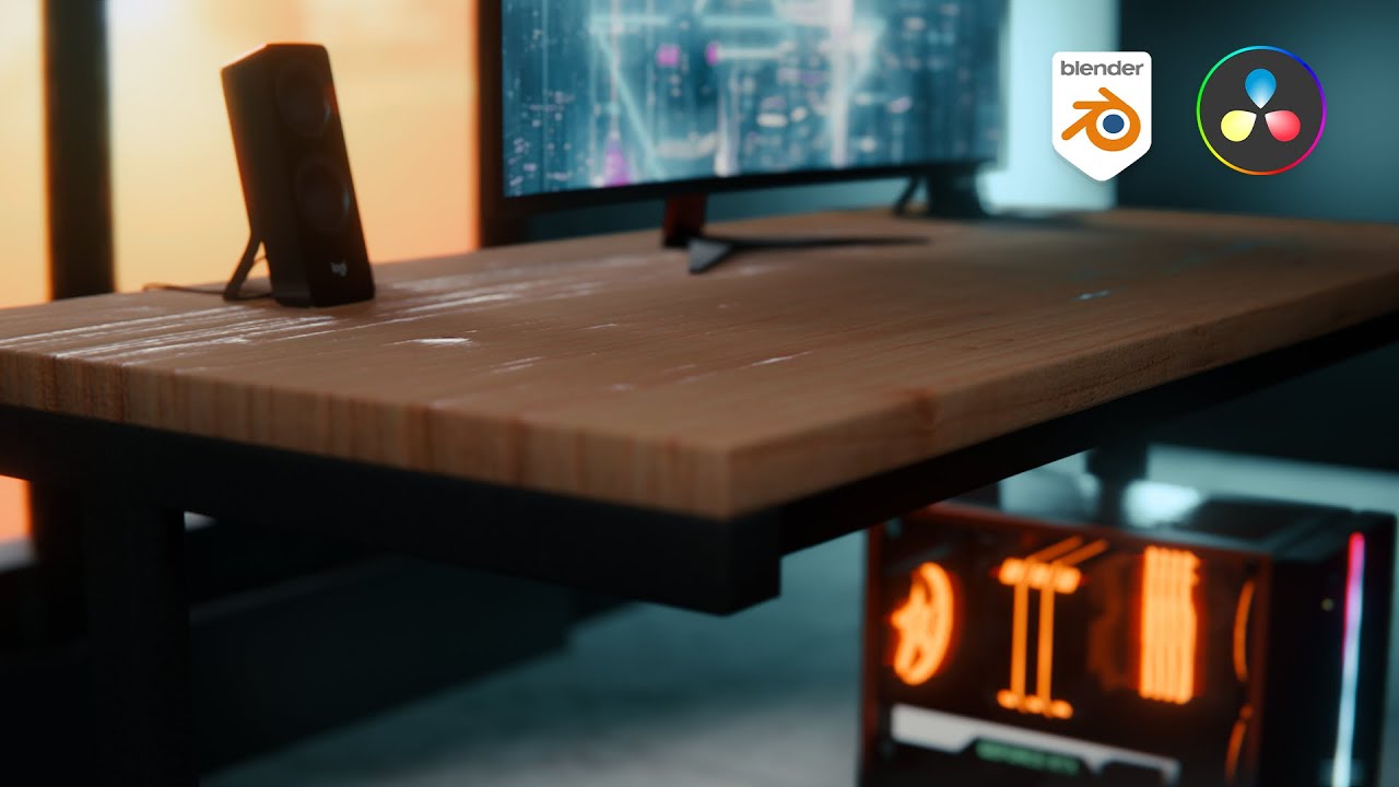 3d Desk Animation - YouTube