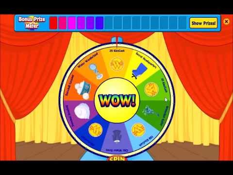 Webkinz Wheel Of WOW Winter Wonderland Clock - YouTube