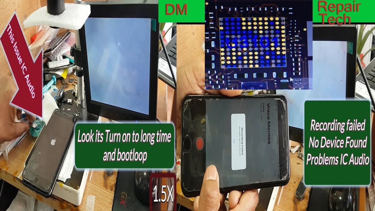 iPhone 7/7 Plus apple Logo only (বাংলায়) Boot-loop, No Audio Device ...