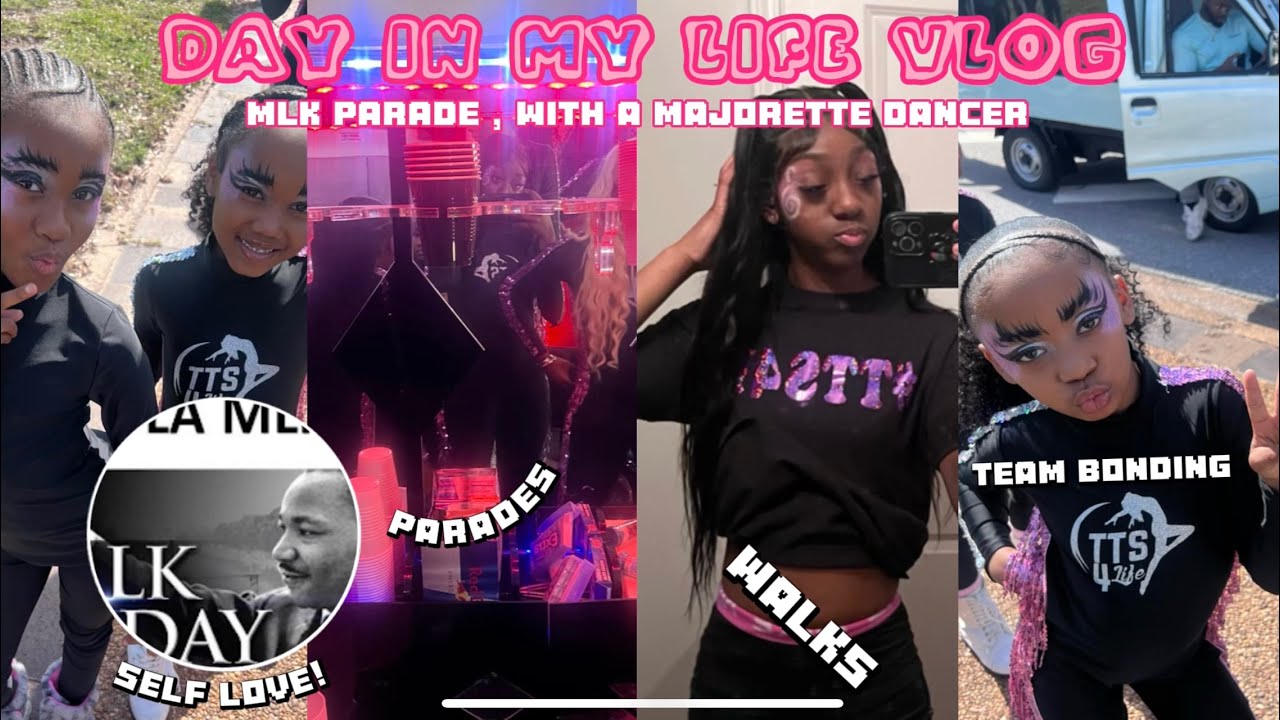Spend the day with me as a majorette dancer (MLK PARADE) #TTS4L 🫶🏾 ...