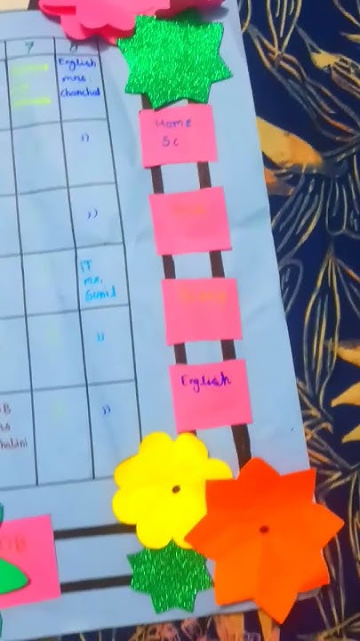 unique time table design/school time table/#shorts Artistic 🎨 - YouTube