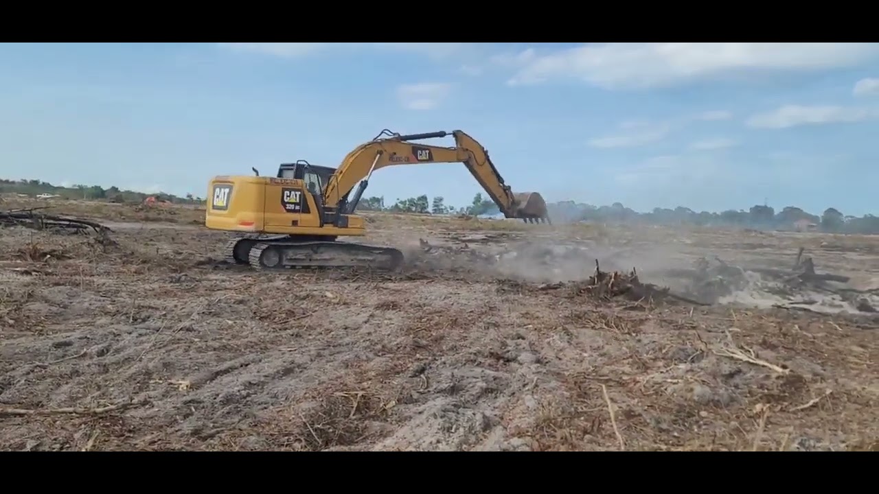 Dozer And Excavator Working Transfer Soil Stone To Slope Building - YouTube