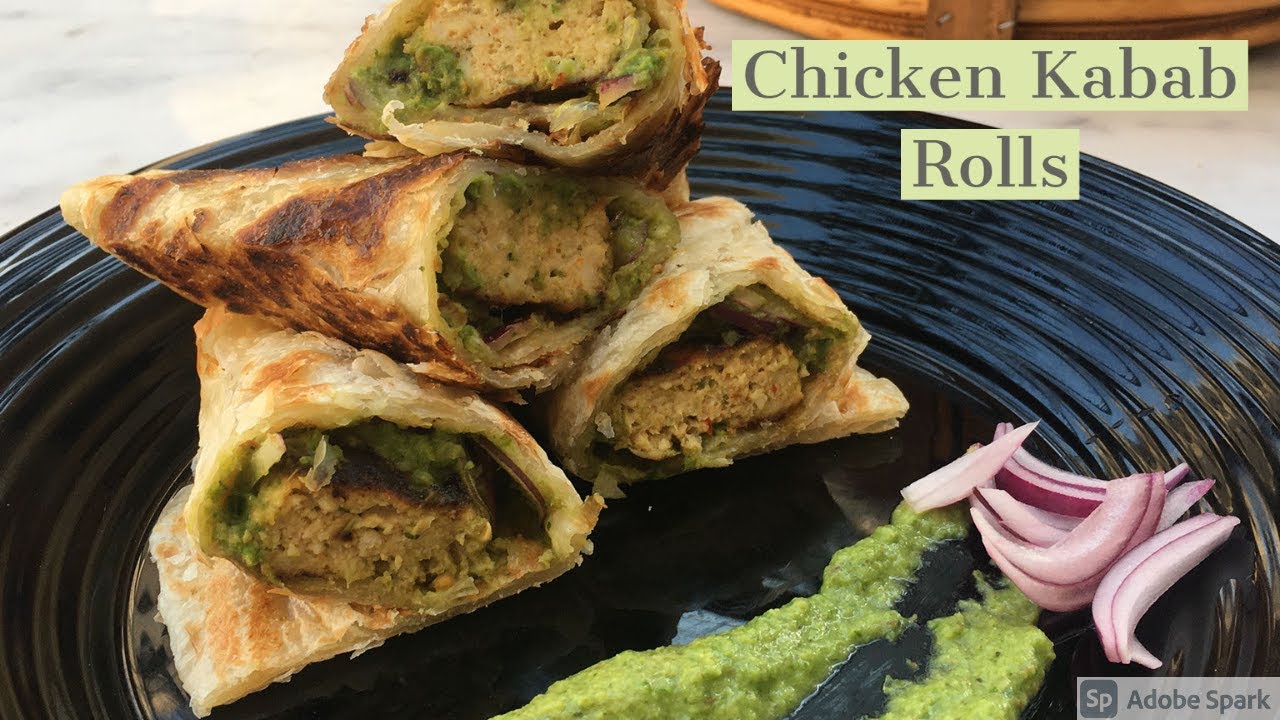 Chicken kabab Rolls - YouTube