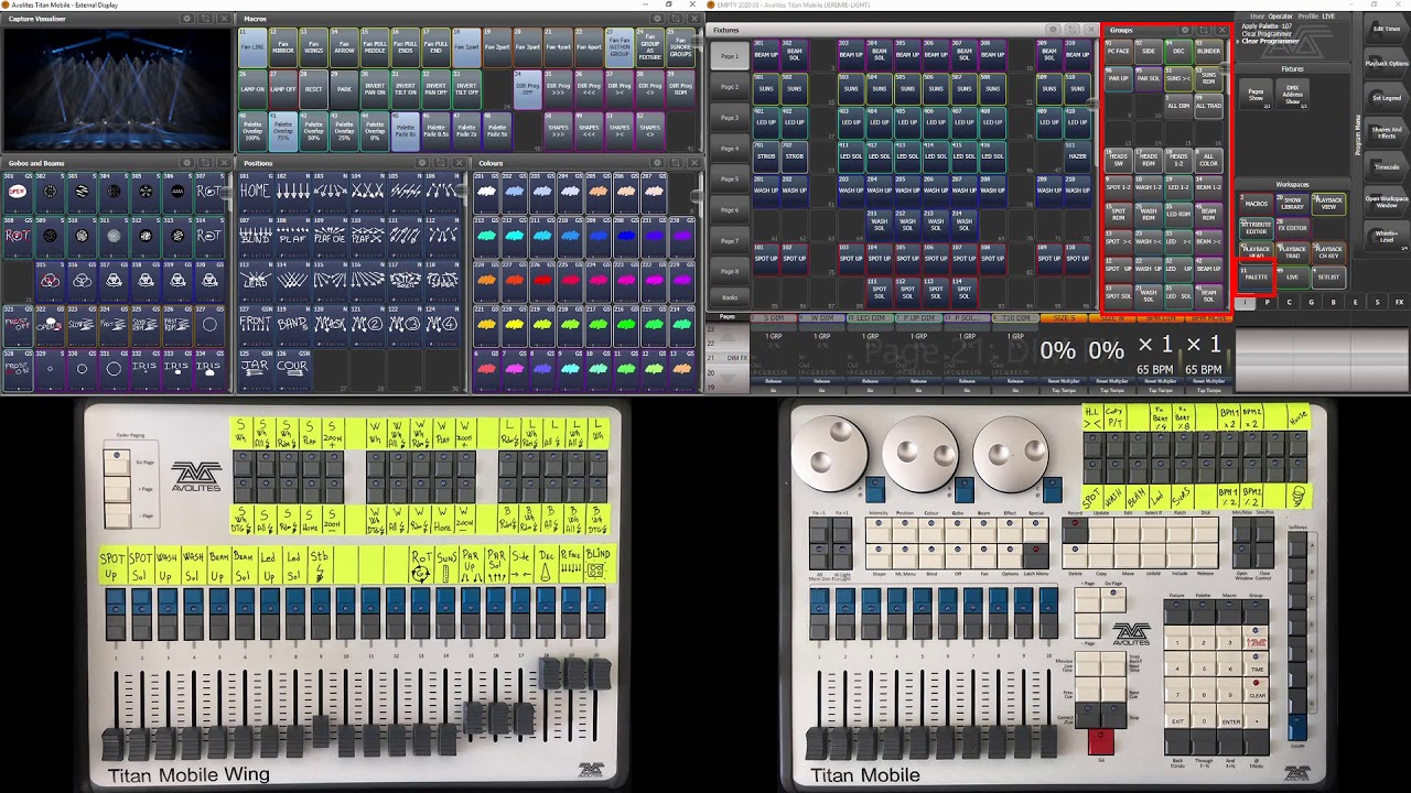 AVOLITES - TITAN MOBILE & WORKSPACES SETUP (French) - YouTube