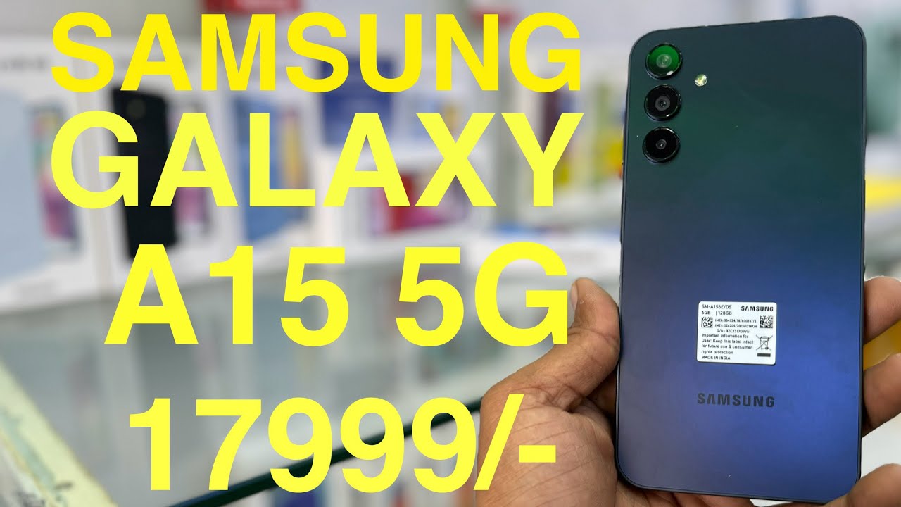 Samsung galaxy A15 5G blue black colour unboxing 🔥 #viralvideo #tech # ...