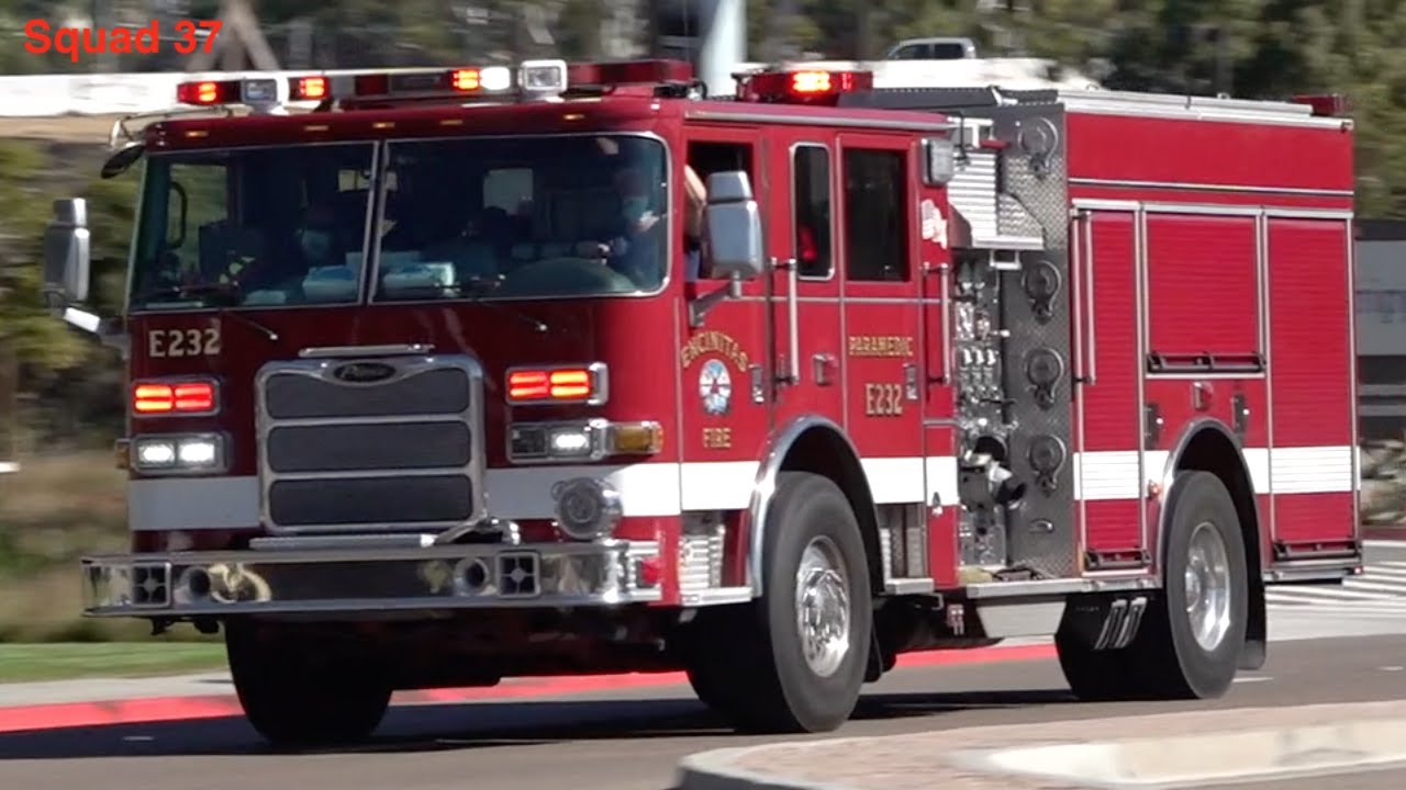 AMR & Encinitas Fire Responding (x2) - YouTube