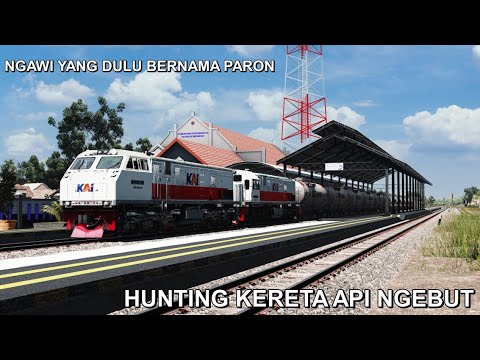Melihat Kereta Api Berjalan Langsung di Stasiun Ngawi - Trainz 2022 ...