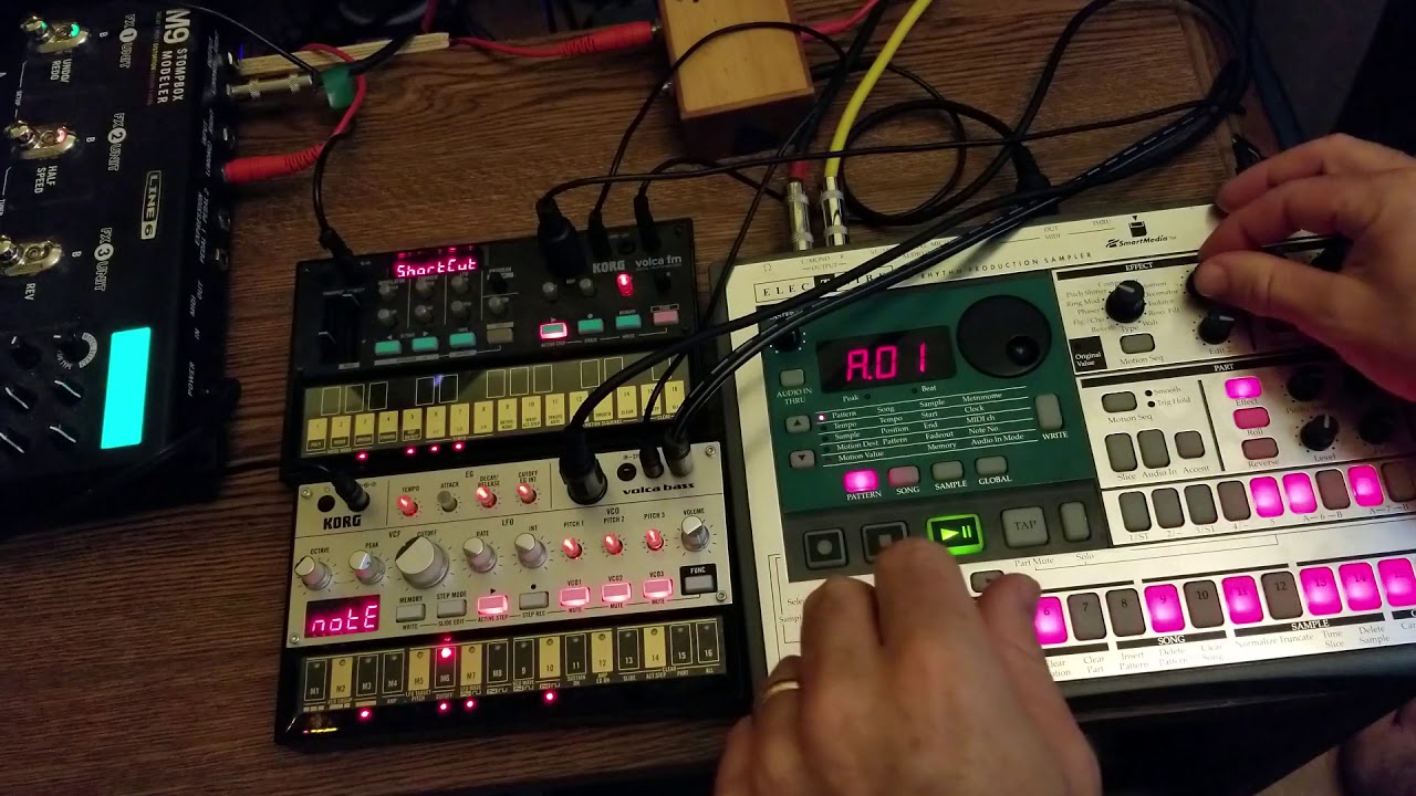 Electribe ES1 with Korg Volcas - YouTube