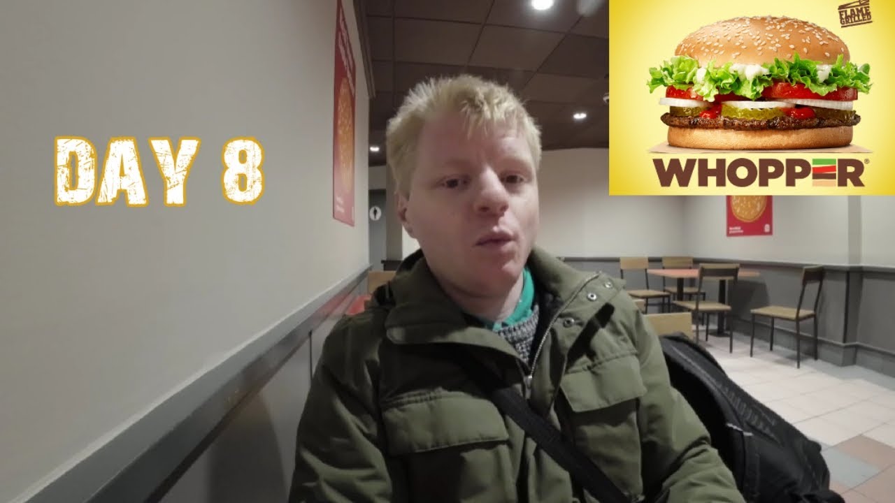 Trying the Whooper from Burger King 👑 for the first time Day 8 - YouTube