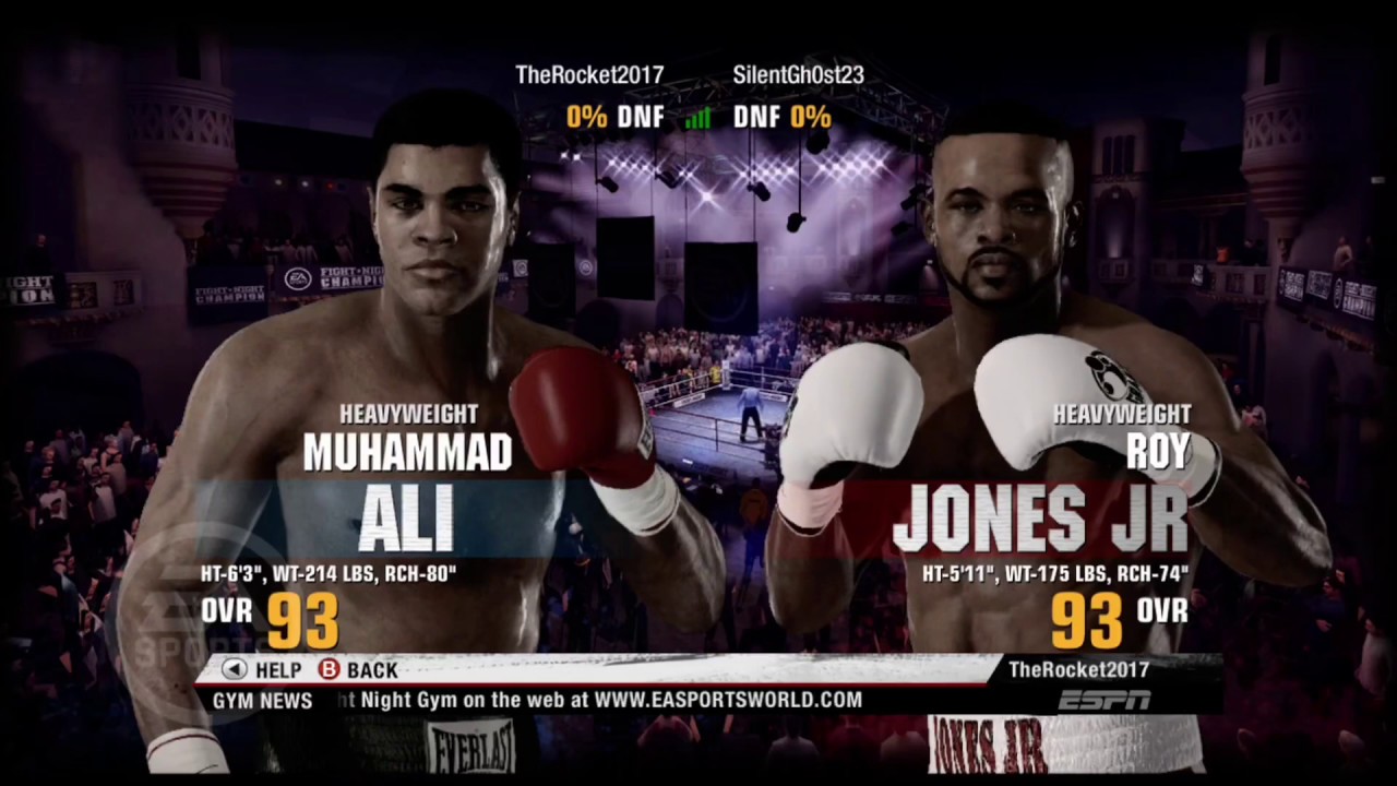 FIGHT NIGHT CHAMPION: ONLINE FASTEST MATCH! Roy Jones Jr. Vs. Muhammad ...