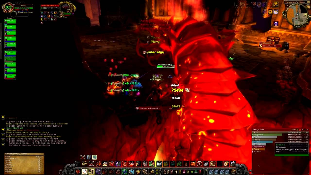Molten-WoW (BwD - Magmaw 10 man normal) - YouTube