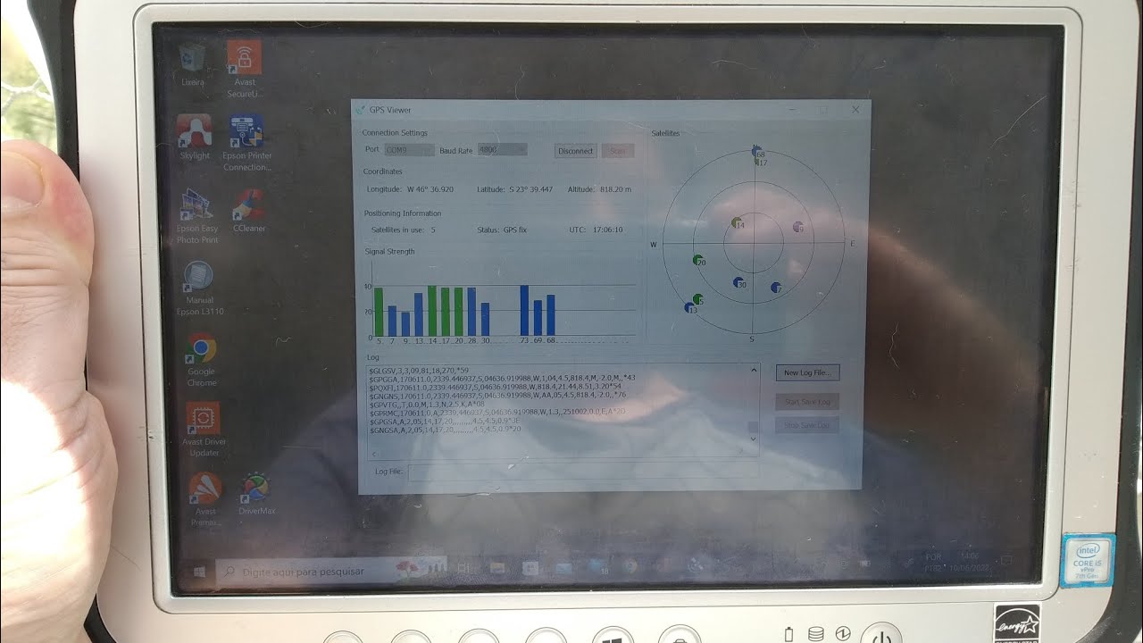 GPS funcionando 100% no Panasonic Toughpad FZ-G1 - YouTube