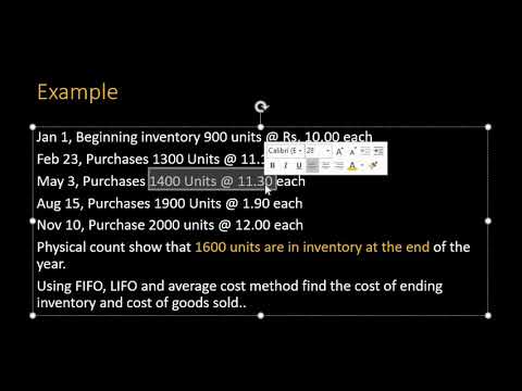 Periodic Inventory System|LIFO, FIFO and Average Cost Method| Explained ...