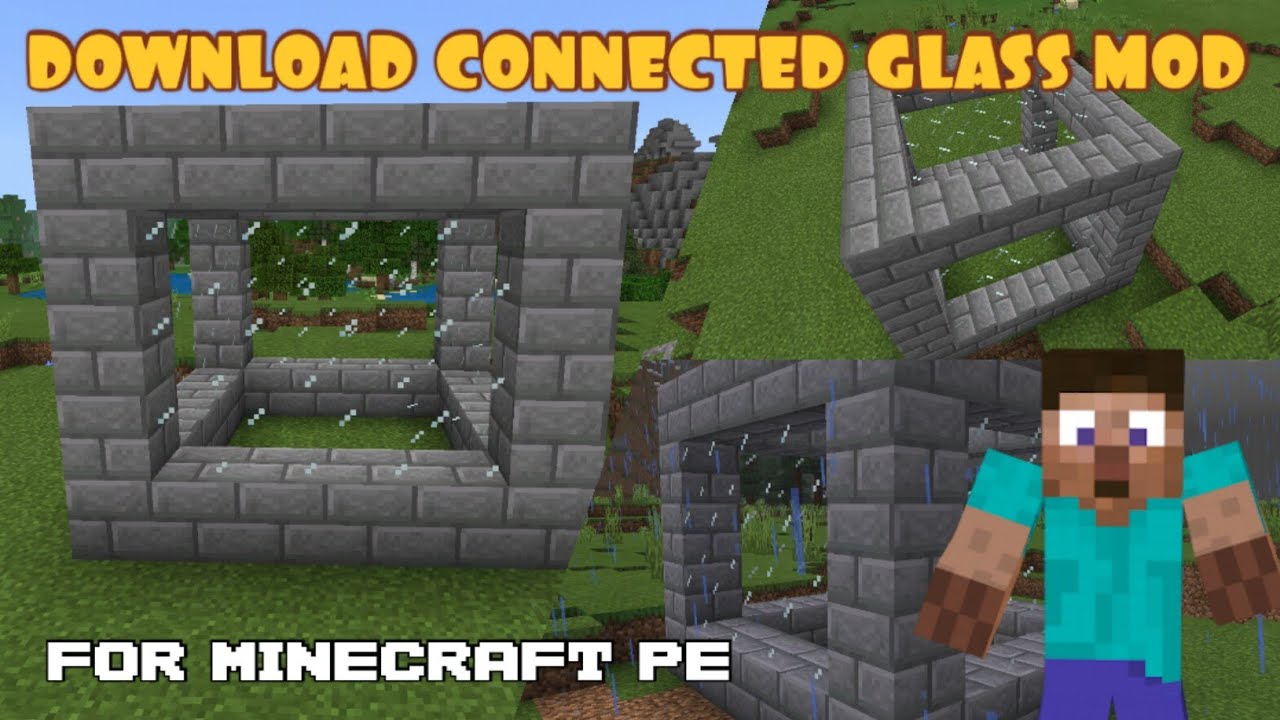 HOW TO DOWNLOAD CONNECTED GLASS MOD | IN MINECRAFT POCKET EDITION ...