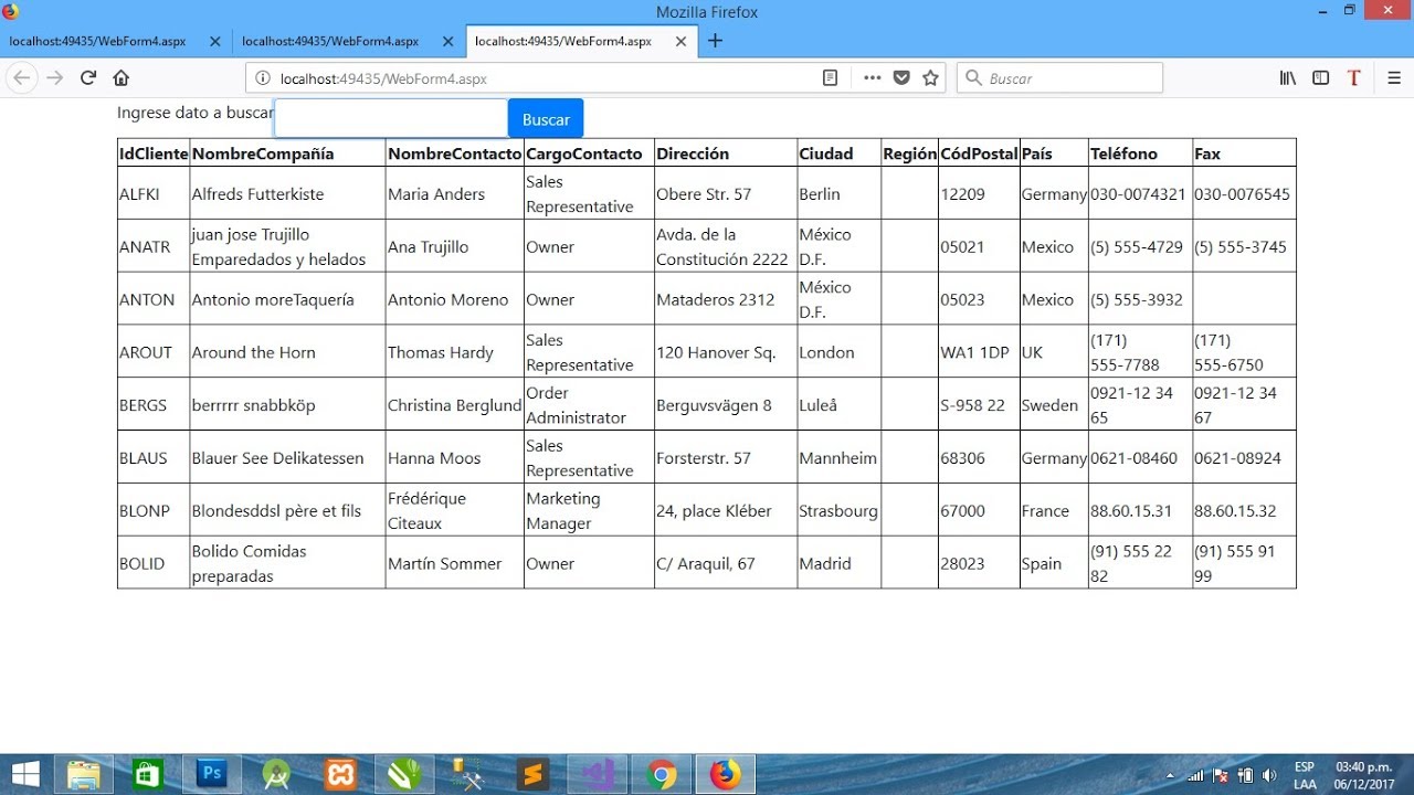Consulta De Datos En Asp Net C web Forms YouTube Consulta De Datos En Asp Net C web Forms YouTube