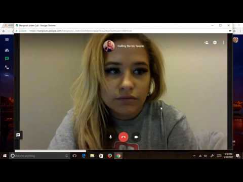 How to create a hangouts video call