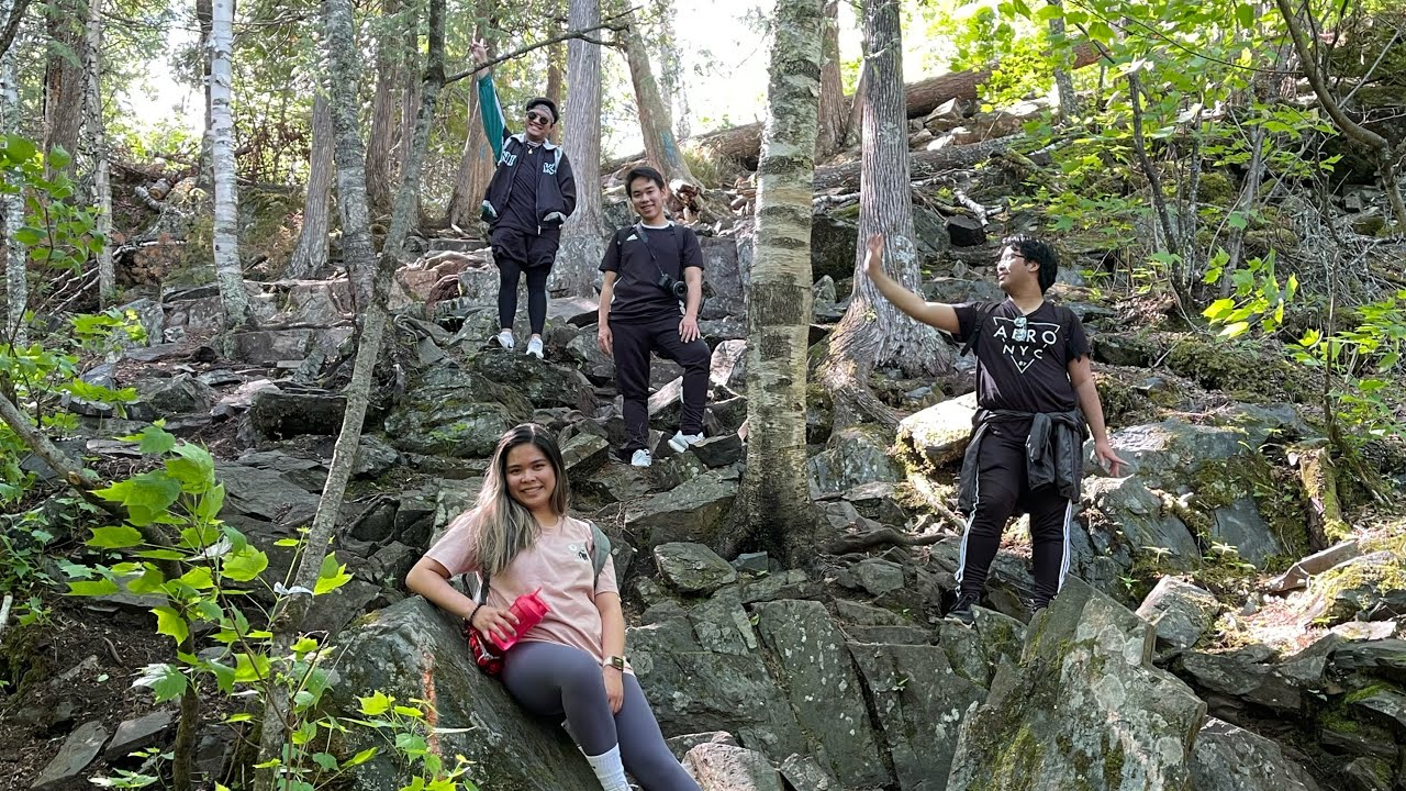 Hiking at Hunt Lake Trail - YouTube