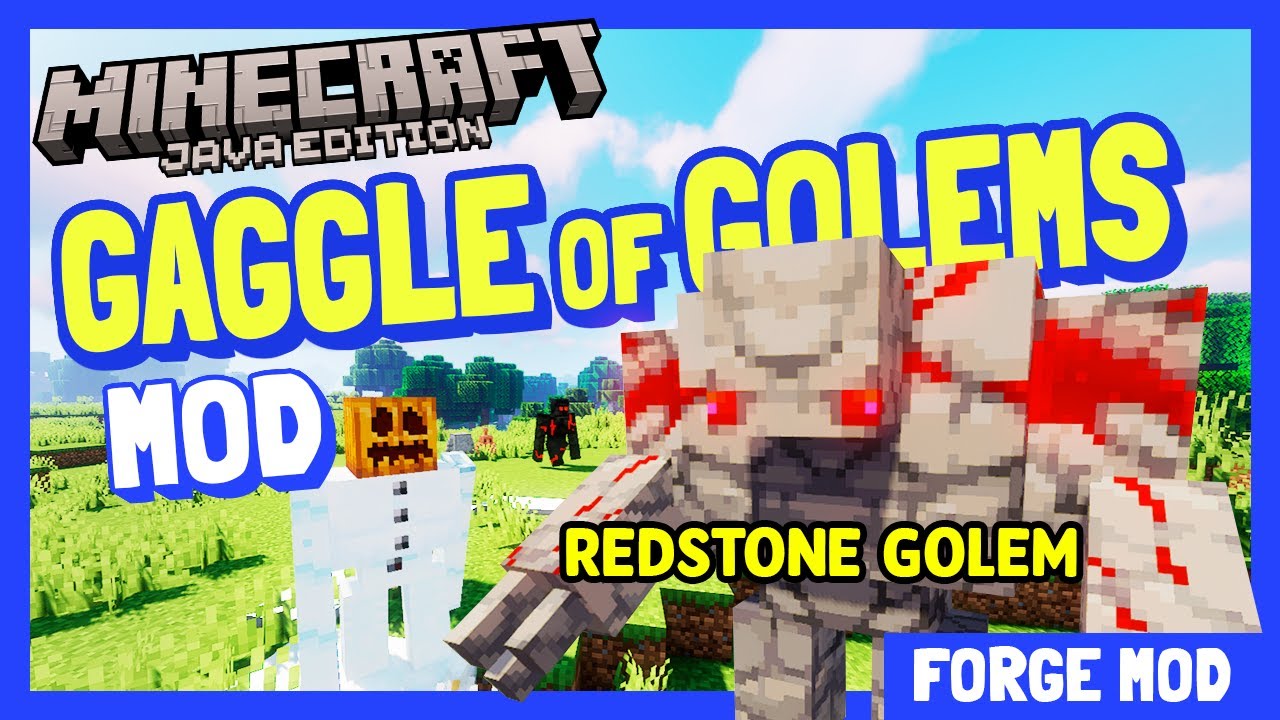 GAGGLE of GOLEMS mod (nuevos golems) - review - YouTube