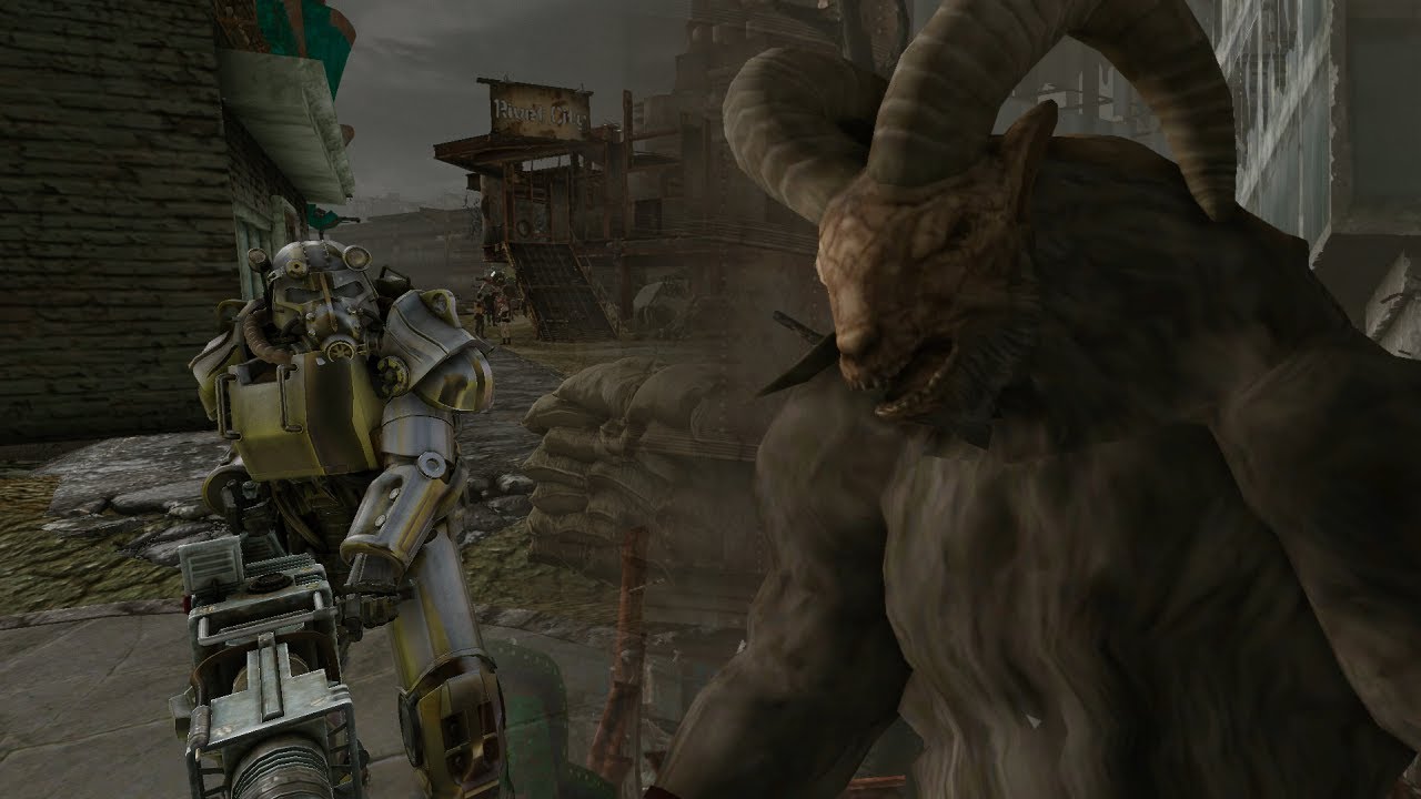 Fallout 3 geck posters quest and a big Goat - YouTube