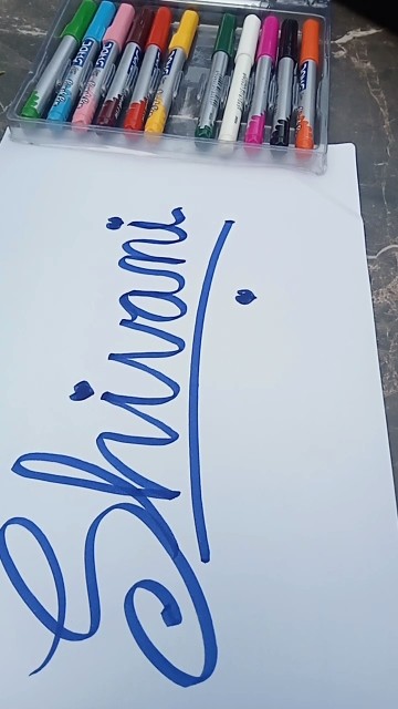 Shivani name calligraphy #nameart #caligraphyart #youtube #handwriting ...