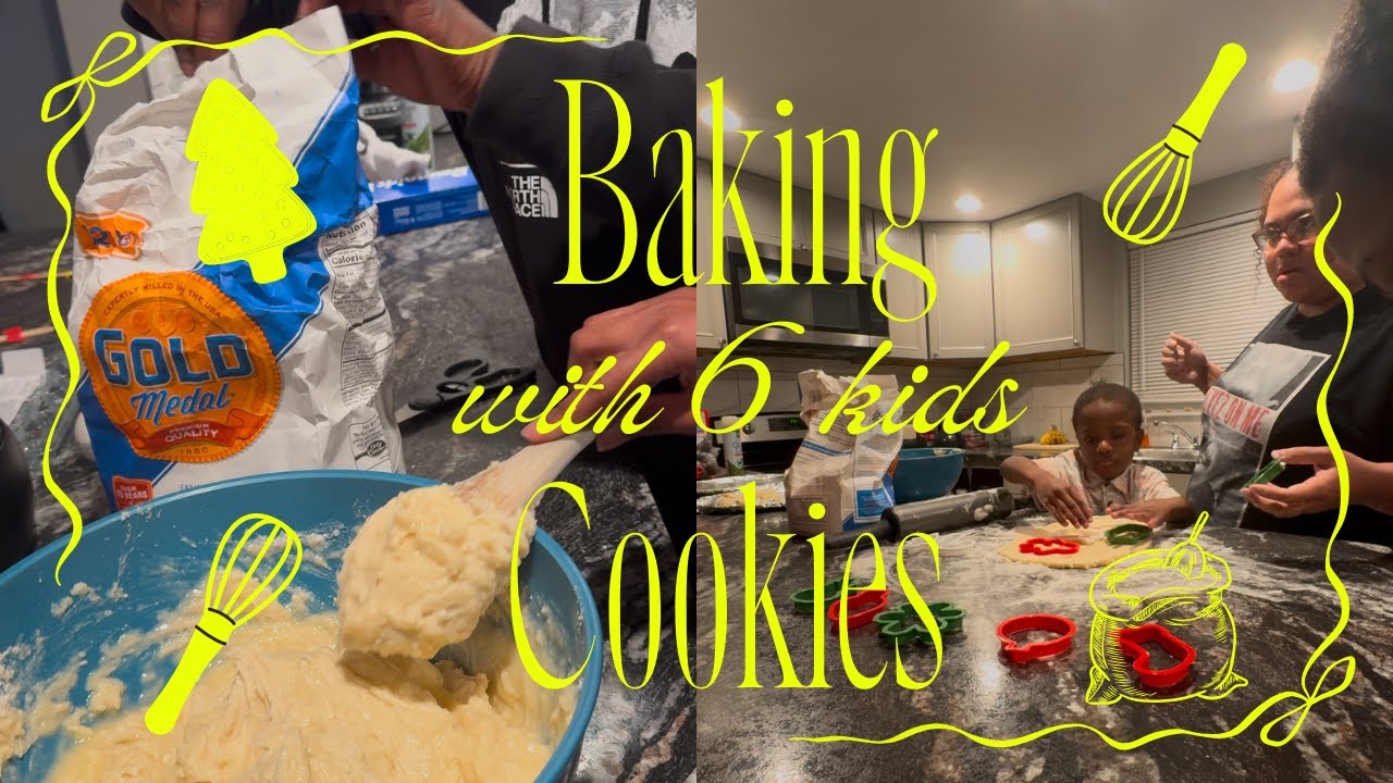Baking winter solstice cookies with 6 kids @LifeWithTruth8 #baking # ...