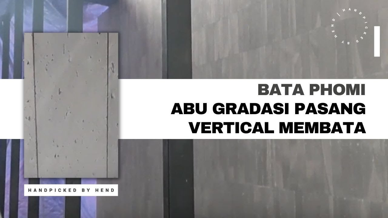 Bata phomi!! abu gradasi pasang vertical membata!! proses pasang di ...