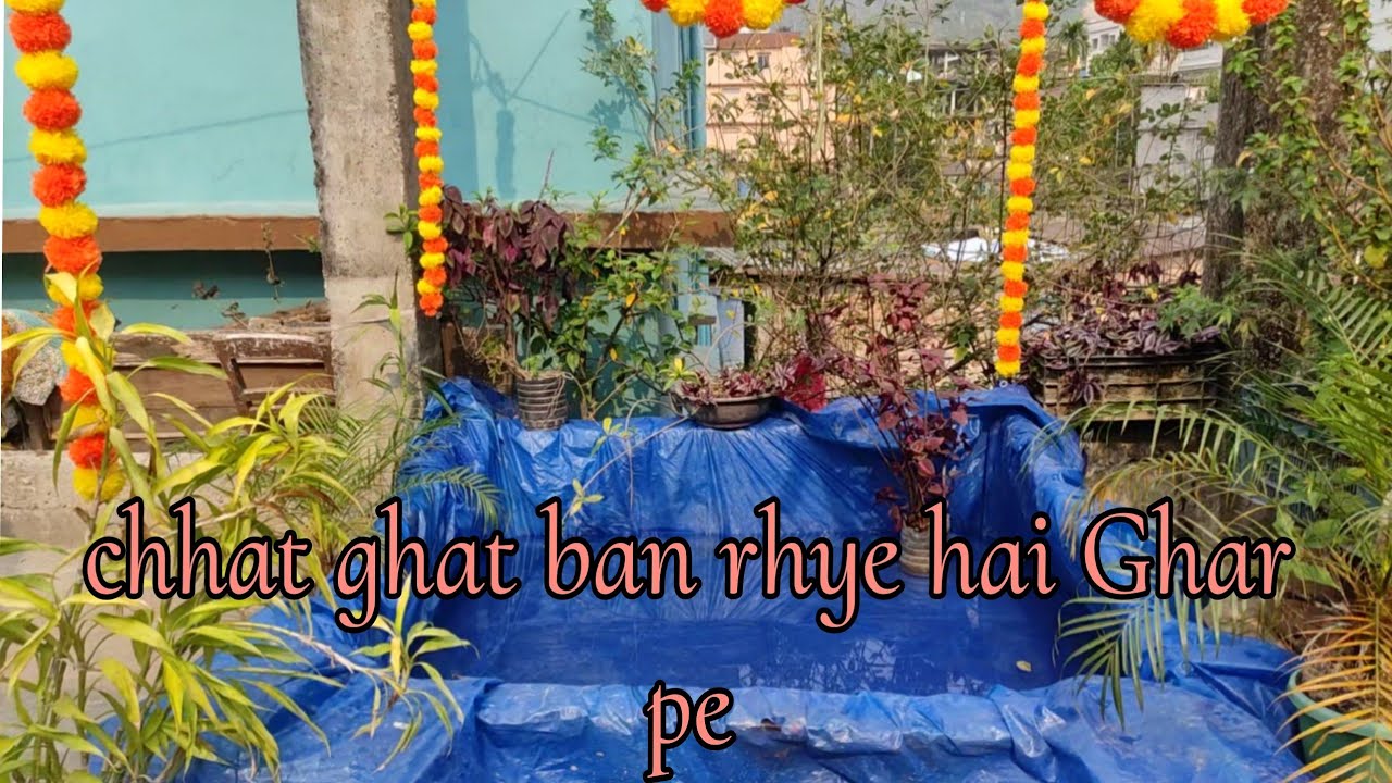 chhat Ghat ghr mein ban rhye hai / Ghar mein mnaye chhat puja #newvlog ...