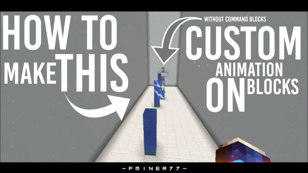 How to make Custom Animation On Blocks in MCBE & MCJE - YouTube