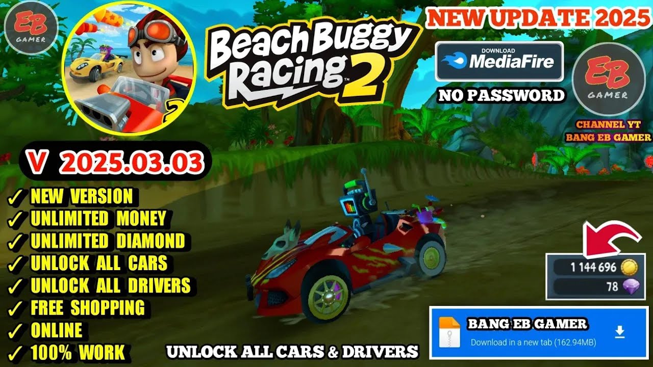 UPDATE!! Beach Buggy Racing 2 Mod Apk Terbaru 2025 Apk v2025.03.03 ...