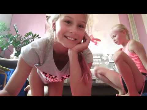 Yoga Challenge Girls Gymnastics -Alina and Evelina -Our Stretching, Flexibility Lesson, in Odessa