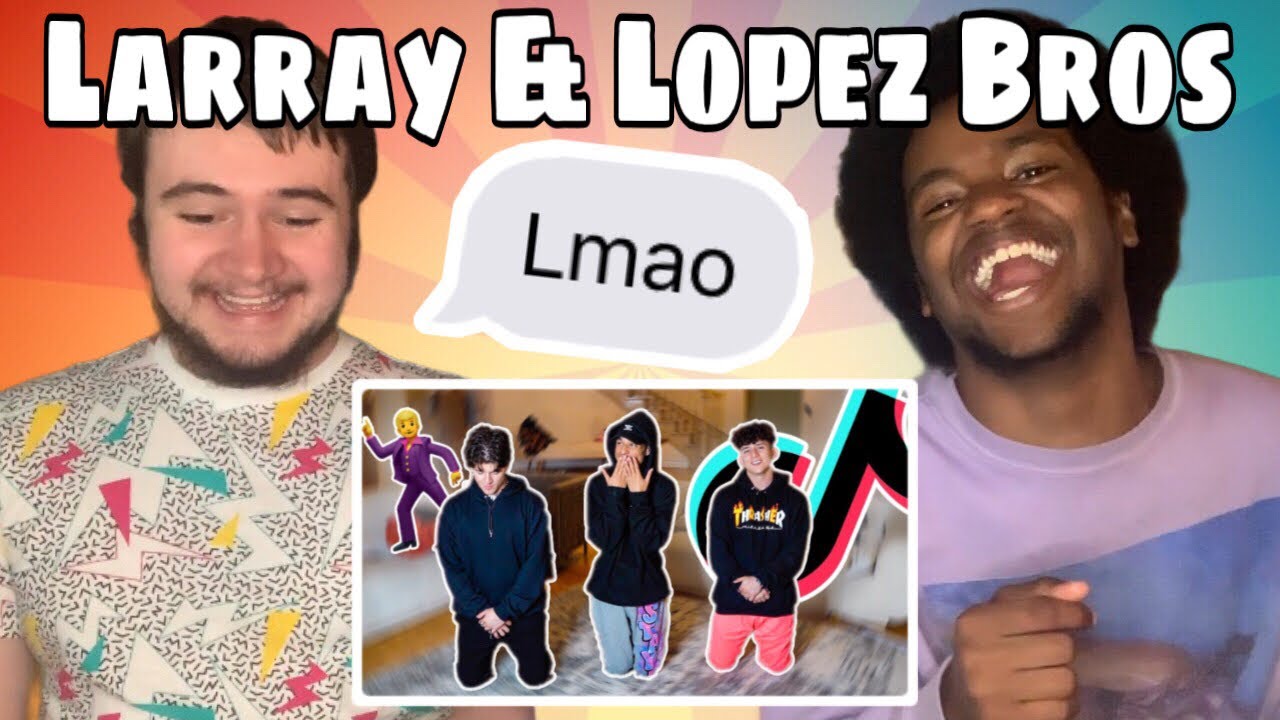 Lopez Brothers 'teaching Larray tiktok dances’ REACTION - YouTube