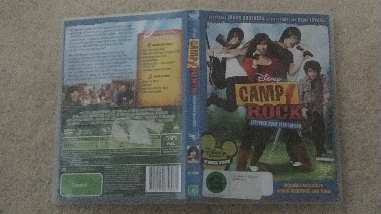 Opening and Closing To "Camp Rock" (Disney) DVD Australia (2008 ...
