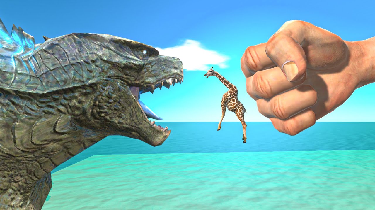 EPIC PUNCH & GODZILLA ATOMIC BREATH - Animal Revolt Battle Simulator ...