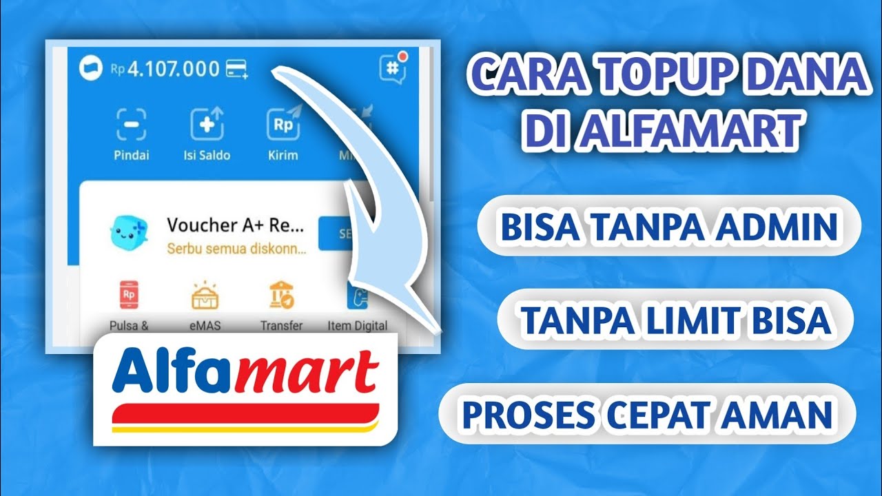 CARA TOP UP DANA DI ALFAMART TERBARU - YouTube