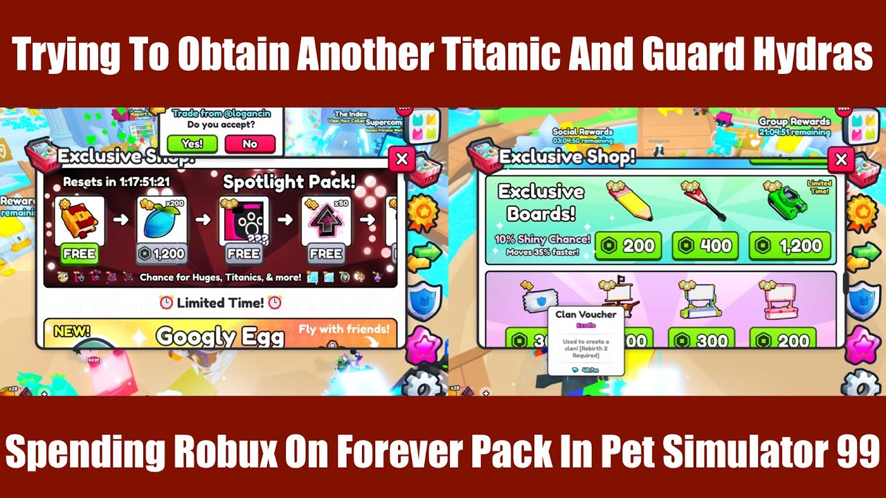 SPENDING MORE ROBUX ON FOREVER PACK AND GETTING 5+ HUGES IN PET ...