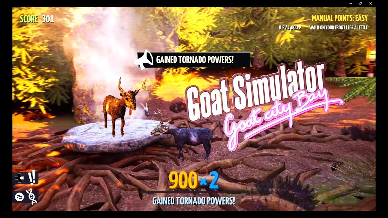 Goat Simulator Remastered 2024 ~ Tornado Goat ~ How To Unlock Tornado ...