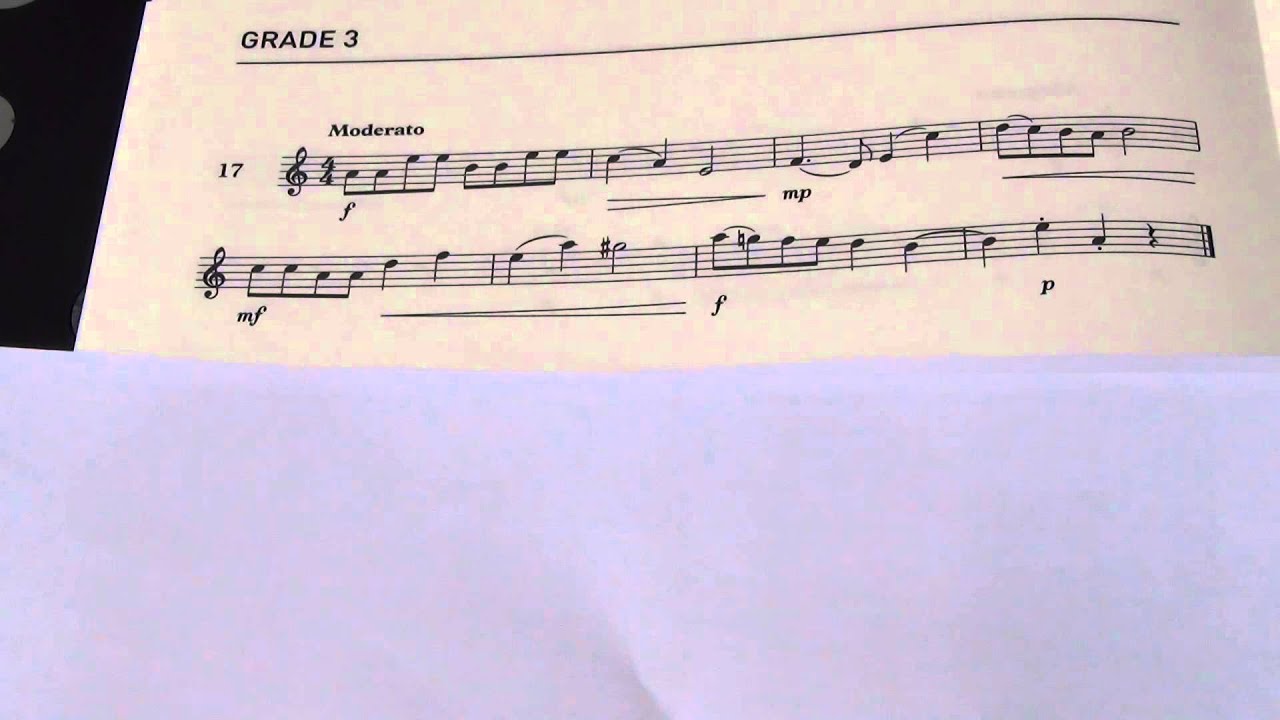 Violin Grade 3 Sight Reading No 17 Moderato - YouTube
