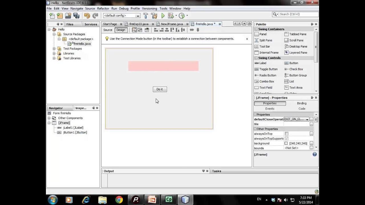 First program in Java NetBean IDE - YouTube