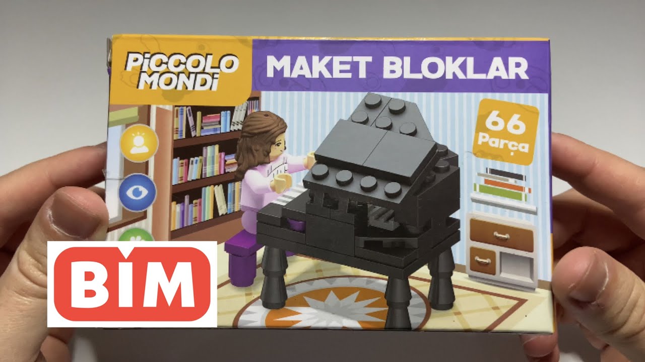 BİM'den lego Piccolo Mondi Maket Bloklar #lego - YouTube