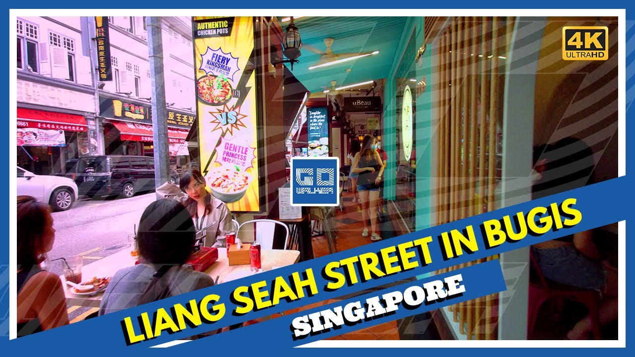 [4k HDR] Liang Seah Street Bugis Shophouses in a pandemic walk tour ...